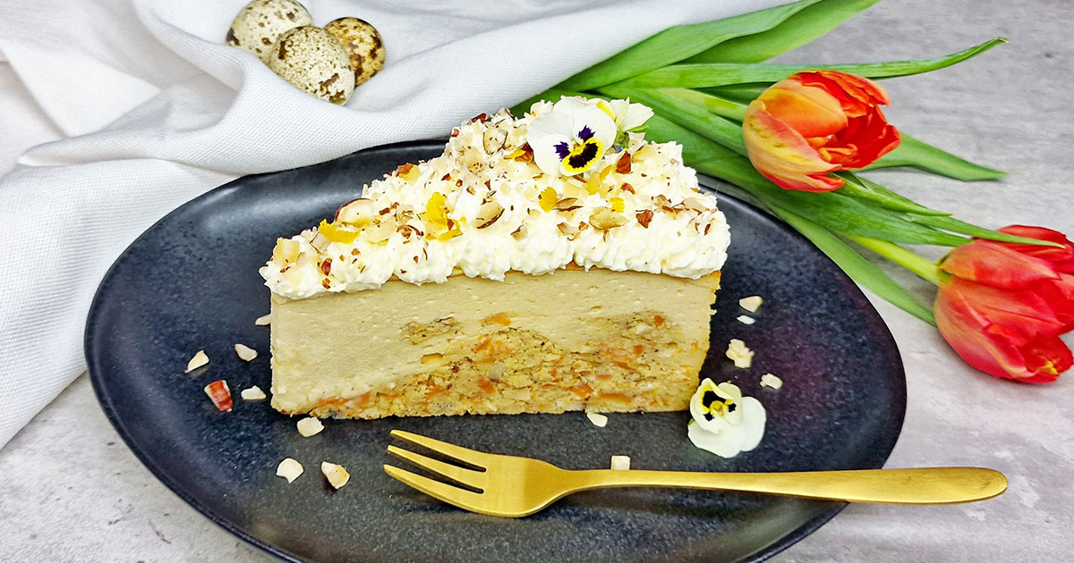 Rezept Karotten-Nuss-Eierlikör-Cheesecake lowcarb keto glutenfrei - Dr ...